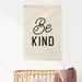 Be Kind Wall Flag, Nursery Wall Decor, Wall Art Pennant Banner, Kids ...