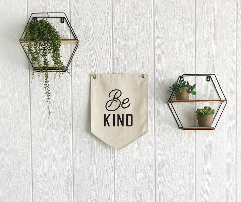 Nursery Wall Decor Be Kind Pennant Flag Wall Art Banner Kids - Etsy
