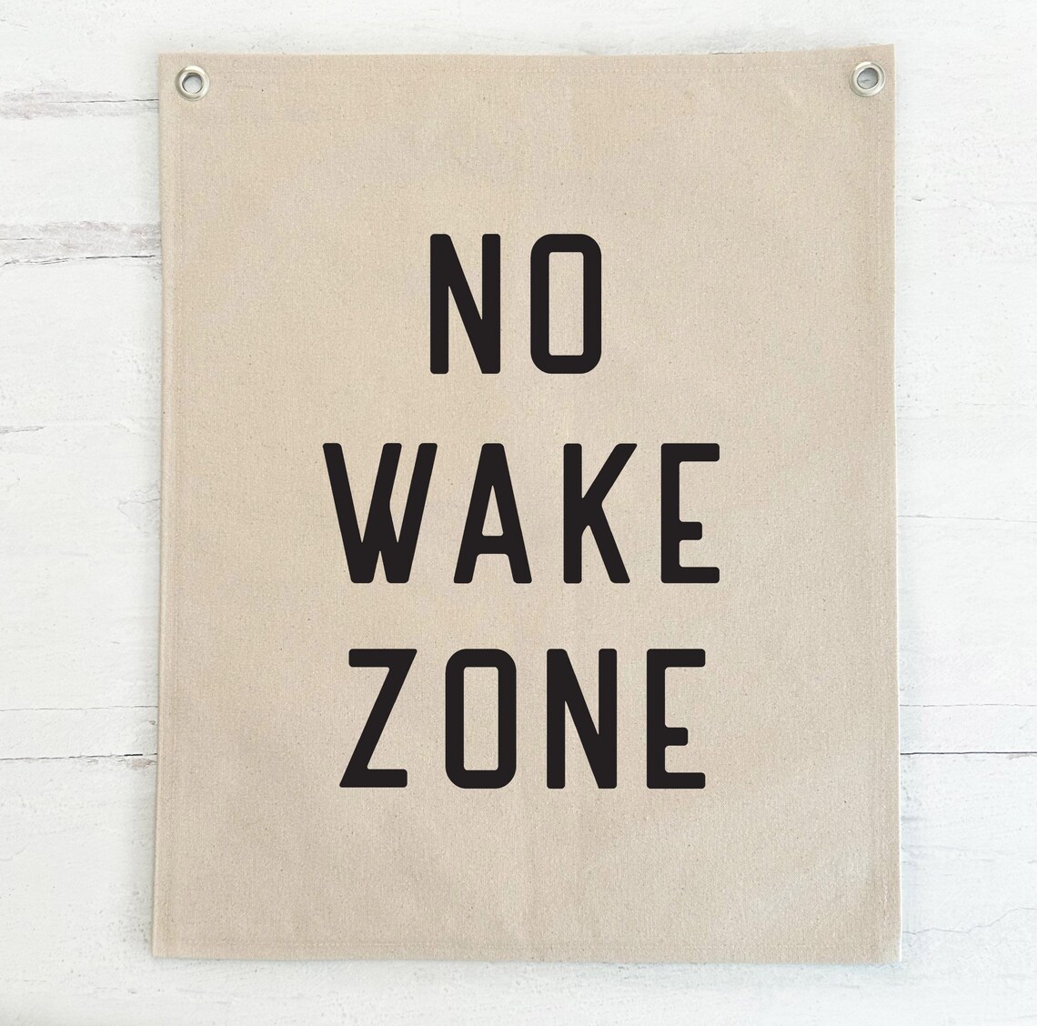 Beach Wall Art, No Wake Zone Canvas Wall Flag Tapestry, Hanging Lake ...