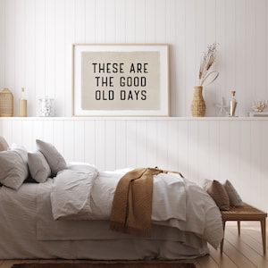 Good Old Days Canvas Poster, Boho Wall Art Tapestry, Hanging Banner ...