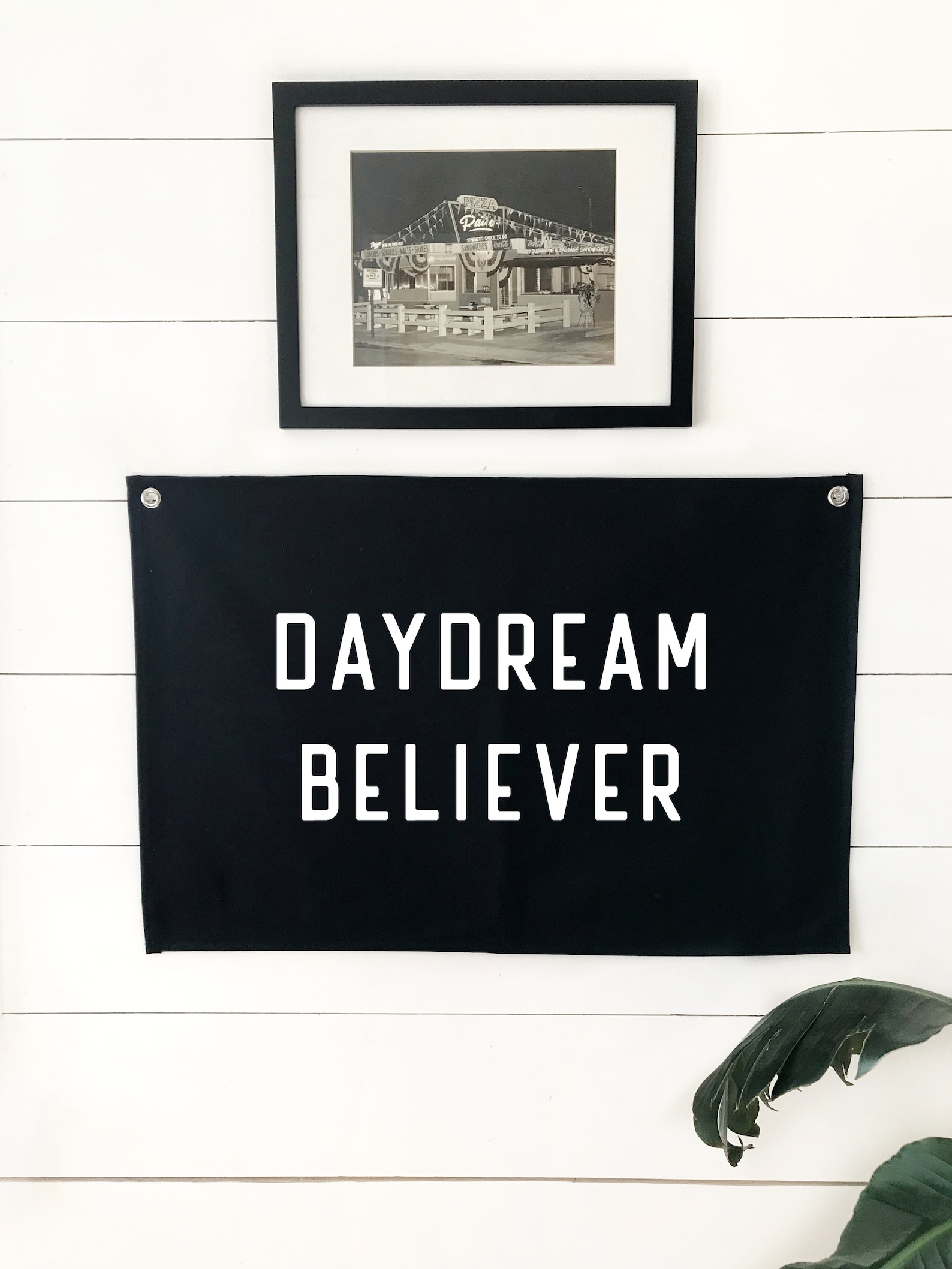 Daydream Believer Hanging Canvas Banner, Large Wall Flag Sign, Over the ...