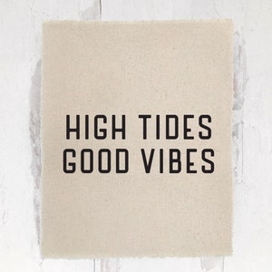 High Tides Good Vibes Flag, Summer Beach Wall Decor, Living Room Wall ...