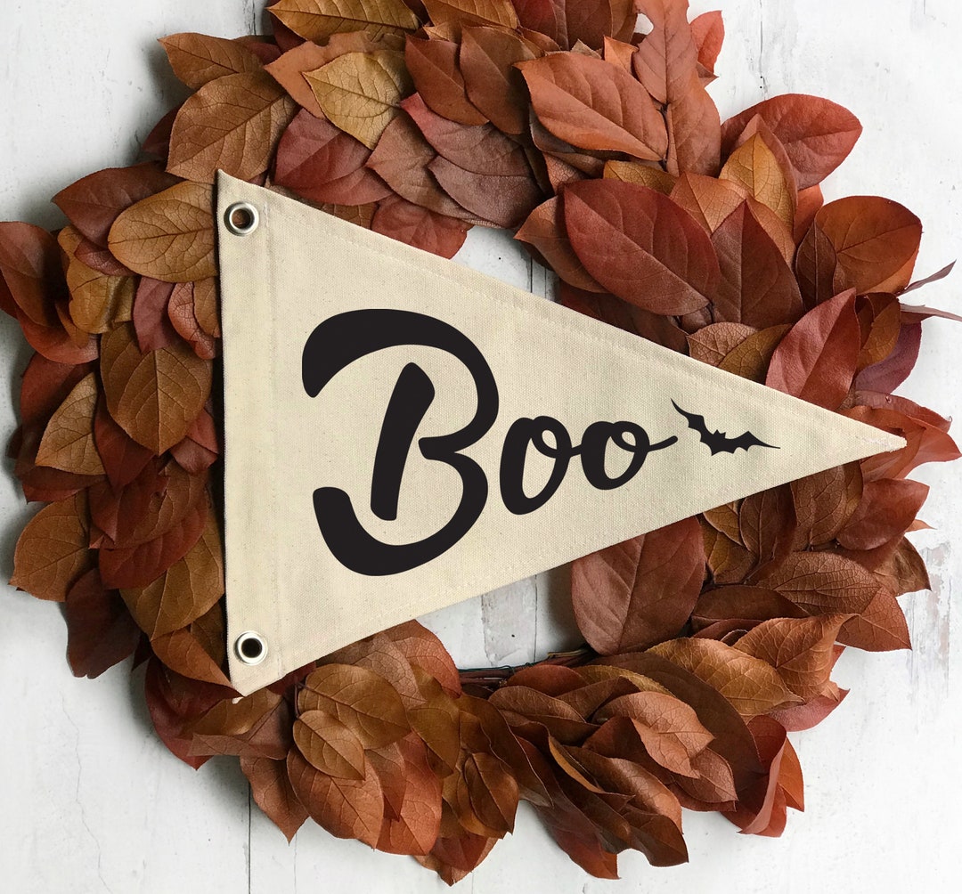Halloween Wall Decor, Boo Pennant Banner Flag, Fall Signs for Living ...