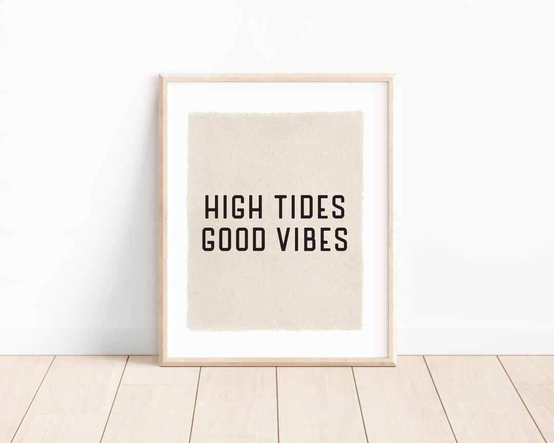 High Tides Good Vibes Flag, Summer Beach Wall Decor, Living Room Wall ...