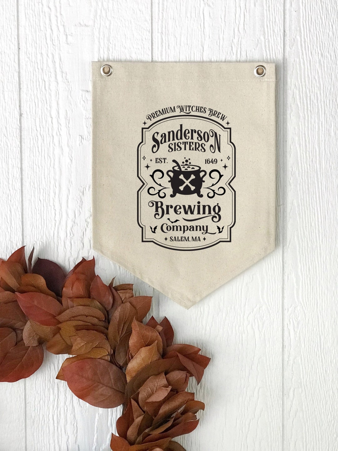 Halloween Banner Hocus Pocus Wall Decor Hanging Canvas - Etsy