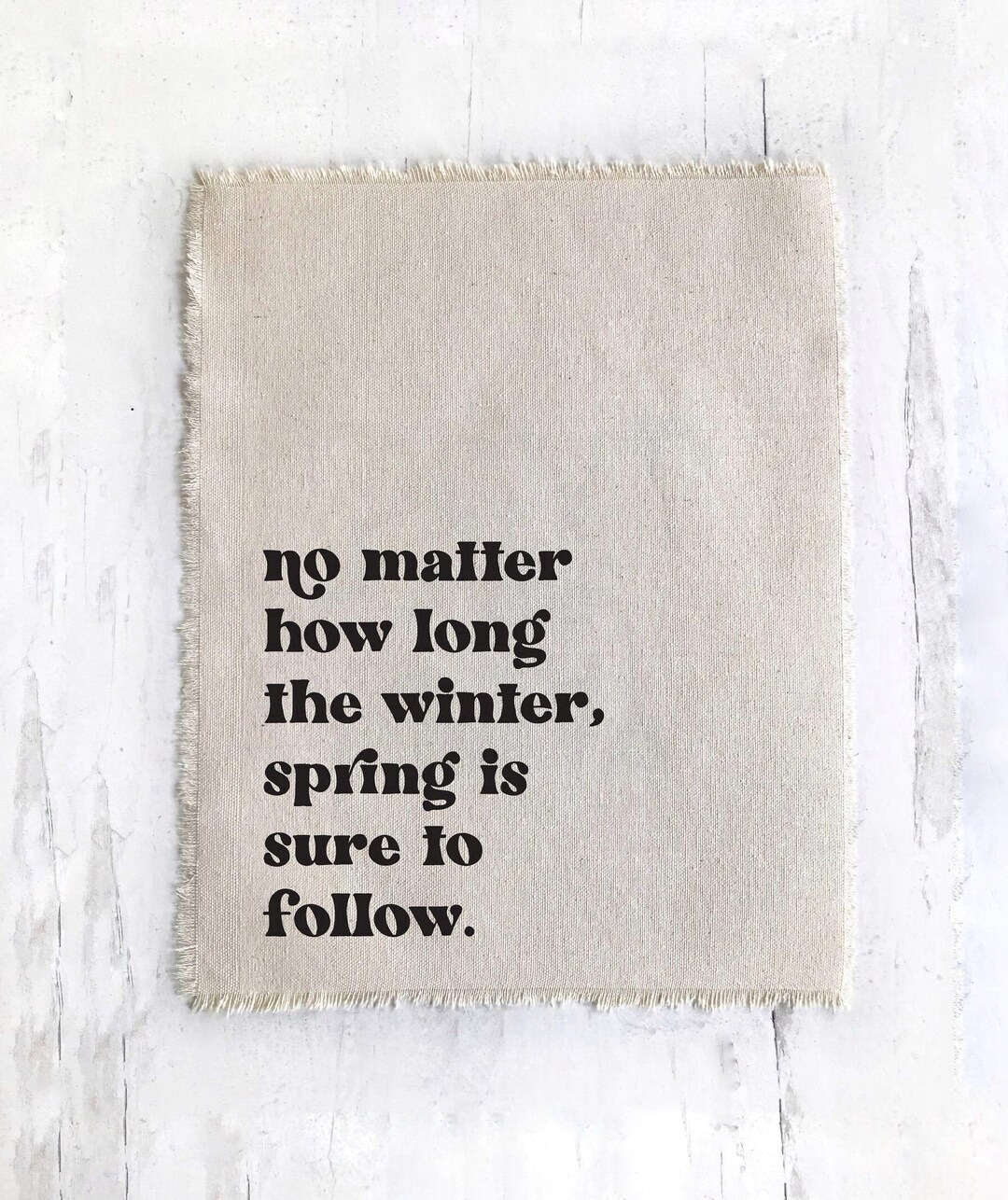 Canvas Flag, Spring Quote Wall Art, Living Room Decor, Canvas Poster ...