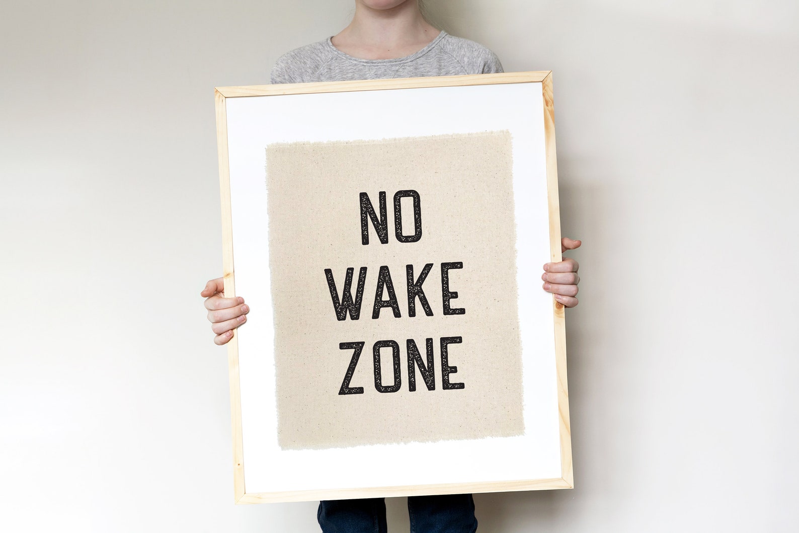 No Wake Zone Flag, Summer Beach Wall Decor, Living Room Wall Art Banner ...