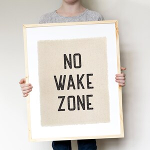 No Wake Zone Flag, Summer Beach Wall Decor, Living Room Wall Art Banner ...