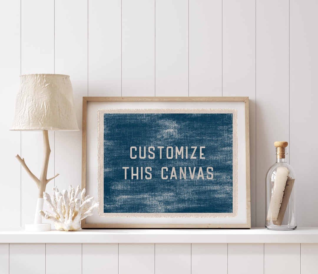 Personalized Wall Art, Custom Quote Canvas Poster Art, Tapestry Flag ...