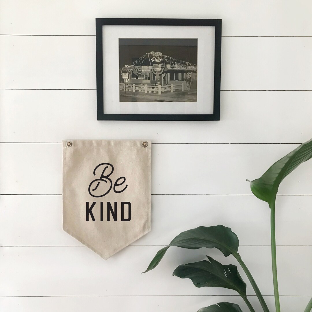 Nursery Wall Decor Be Kind Pennant Flag Wall Art Banner Kids - Etsy