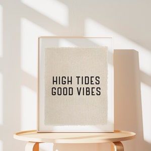 High Tides Good Vibes Flag, Summer Beach Wall Decor, Living Room Wall ...