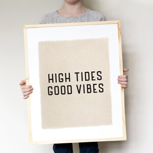 High Tides Good Vibes Flag, Summer Beach Wall Decor, Living Room Wall ...