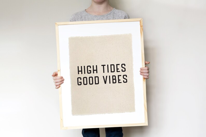High Tides Good Vibes Flag, Summer Beach Wall Decor, Living Room Wall ...
