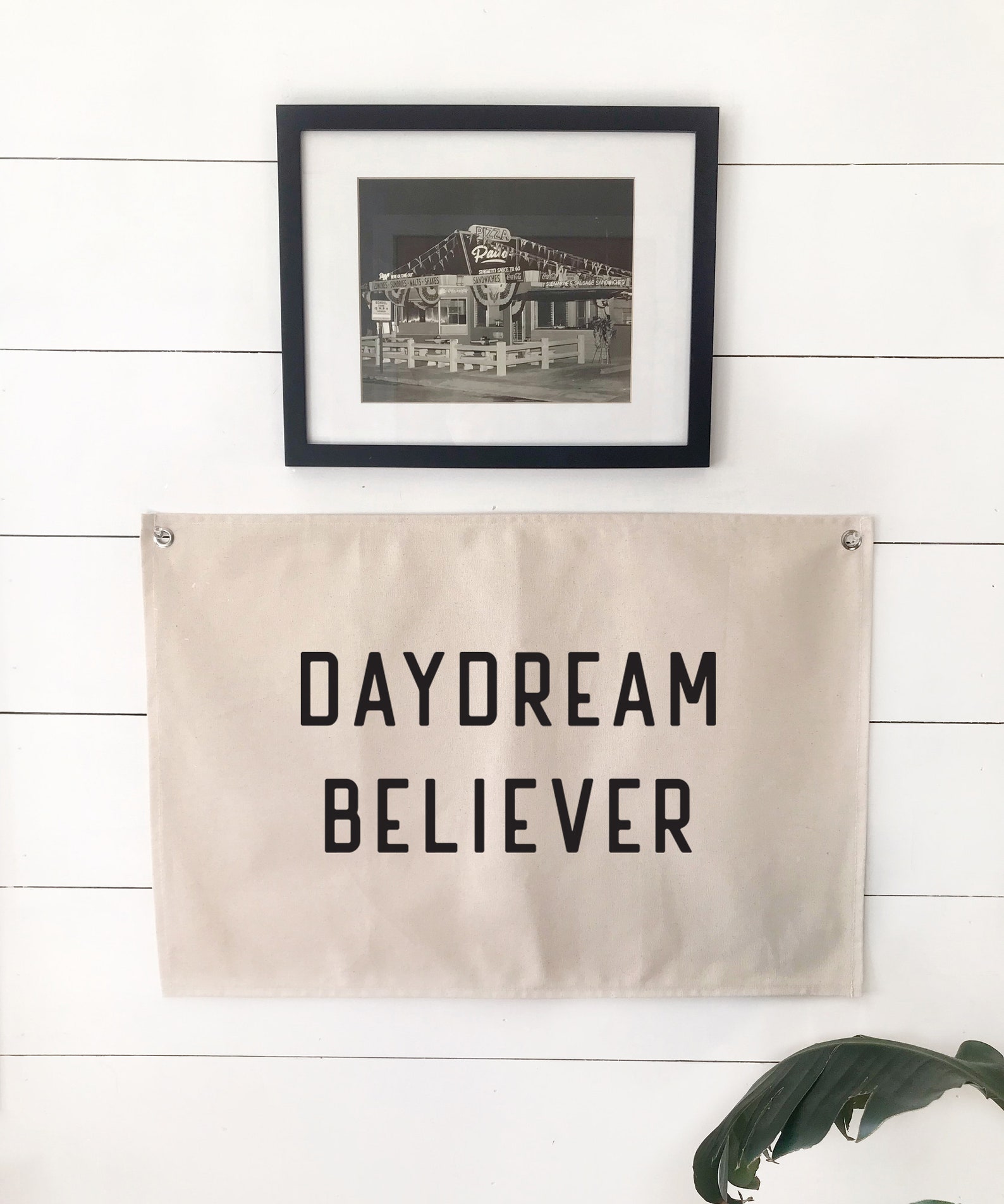Daydream Believer Hanging Canvas Banner, Large Wall Flag Sign, Over the ...