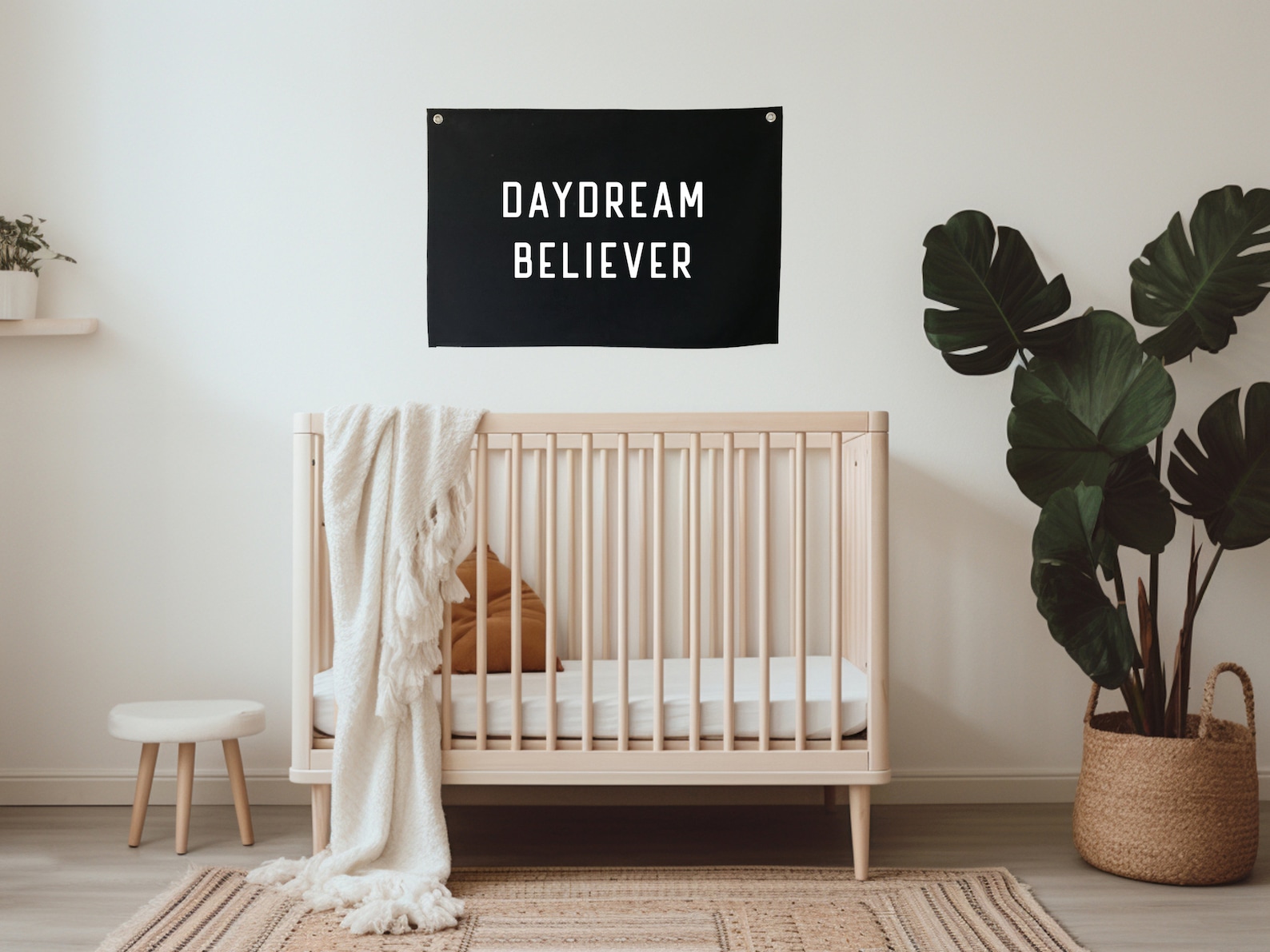Daydream Believer Hanging Canvas Banner, Large Wall Flag Sign, Over the ...