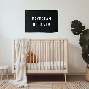 Daydream Believer Hanging Canvas Banner, Large Wall Flag Sign, Over the ...