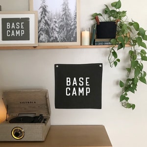 Base Camp Wall Flag Banner Camping Decor for Living Room or - Etsy