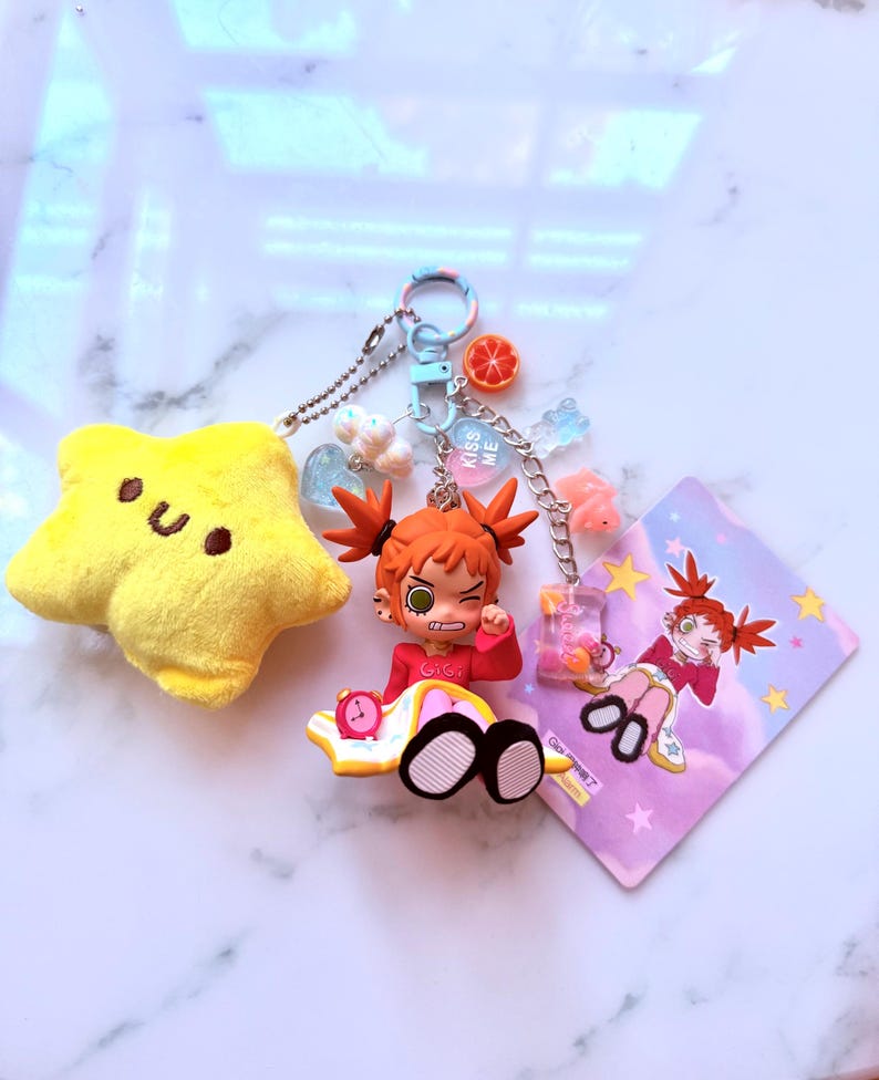 Pop Mart Lil Peach Riot Gigi Alarm Bag Charm Keychain - Etsy
