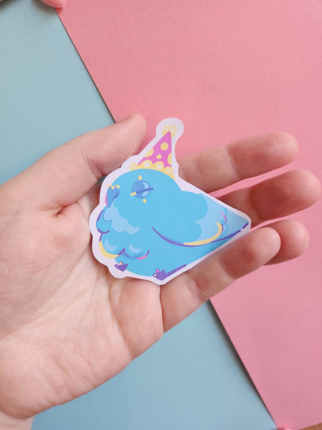 Clowncore Clown Pigeon Sticker - Etsy