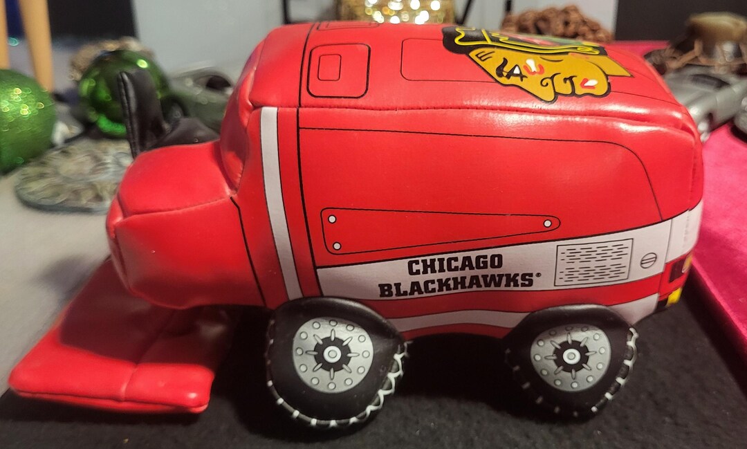 Chicago Blackhawks Zamboni Plush Toy NHL Licensed Collectible Fan Gift ...