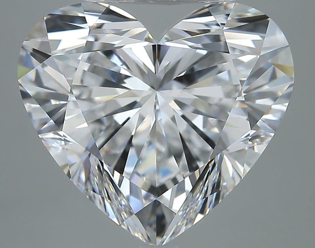 1 TO 5 CT Heart Shape Lab Grown Diamond E-VVS2 | Romantic CVD Heart Cut ...
