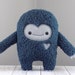 Monster Stuffed Toy in Navy Blue and Grey, Cute Monster Toy, Cute Blue ...