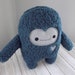 Monster Stuffed Toy in Navy Blue and Grey, Cute Monster Toy, Cute Blue ...