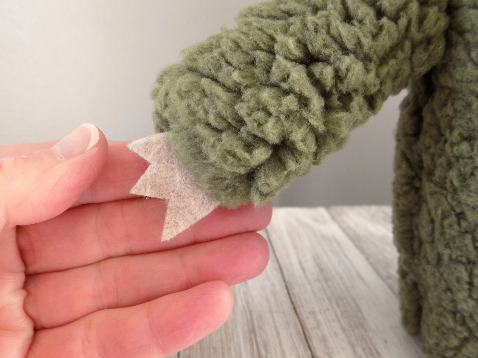 Monster Stuffed Animal in Green and Beige, Cute Monster Stuffed Animal ...