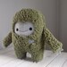 Monster Stuffed Animal in Green and Grey Cute Monster Stuffed - Etsy