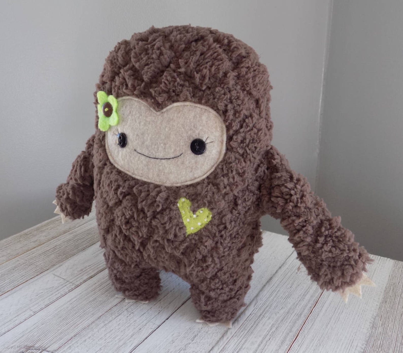 Big Foot Stuffed Animal Sasquatch Girl Big Foot Stuffed Toy | Etsy