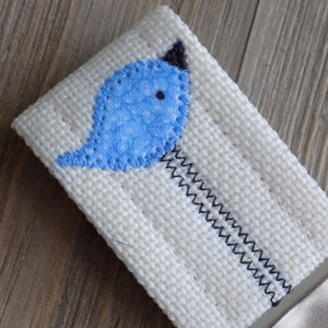 Bird Key Chain With Blue Bird, Key Fob With Blue Bird, Blue Bird Key ...