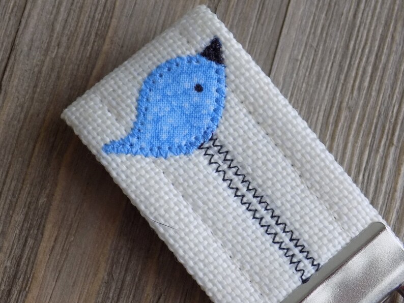 Bird Key Chain With Blue Bird Key Fob With Blue Bird Blue - Etsy