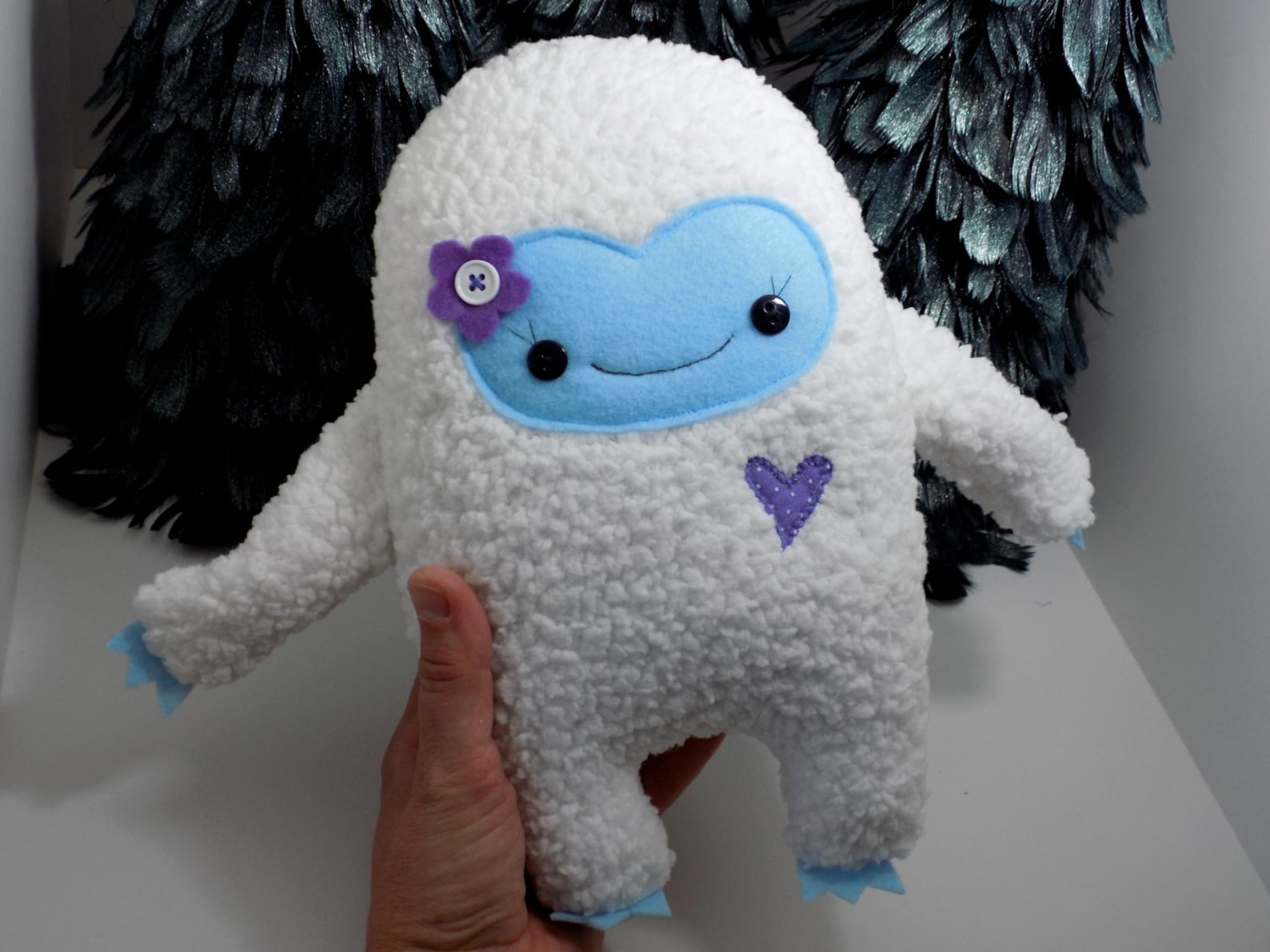 Princess Yeti Girl Plush Toy in Purple Girl Abominable - Etsy