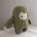 Monster Stuffed Animal in Green and Beige, Cute Monster Stuffed Animal ...