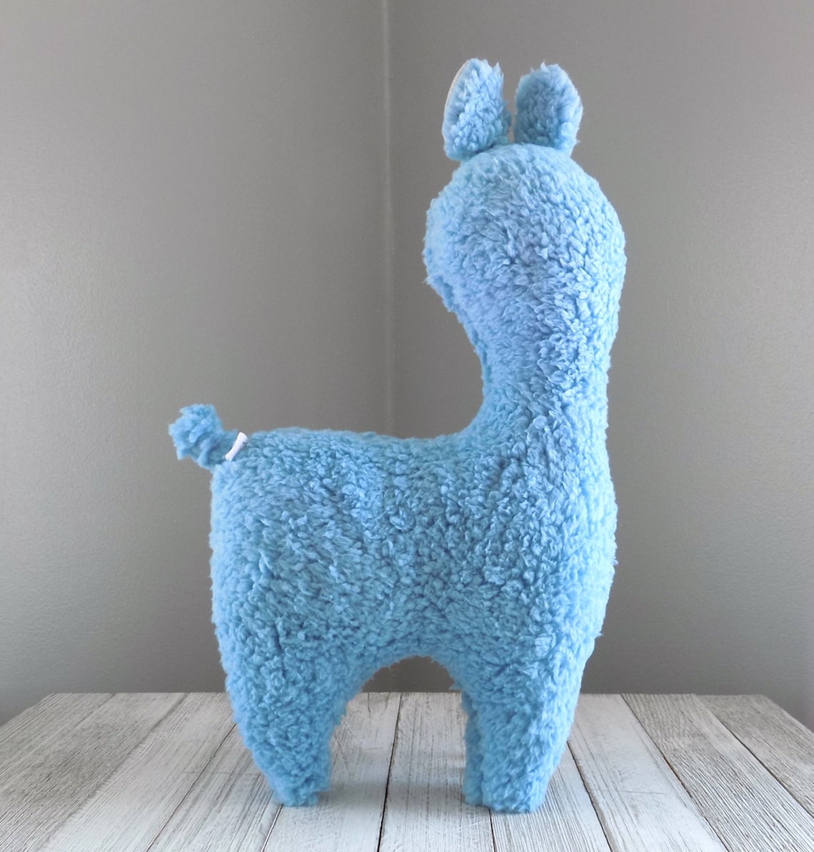 Llama or Alpaca Stuffed Toy in Blue and Grey Blue Llama | Etsy