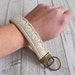 Wrist Key Chain Key Chain for Wrist in Tan With Cream Lace - Etsy