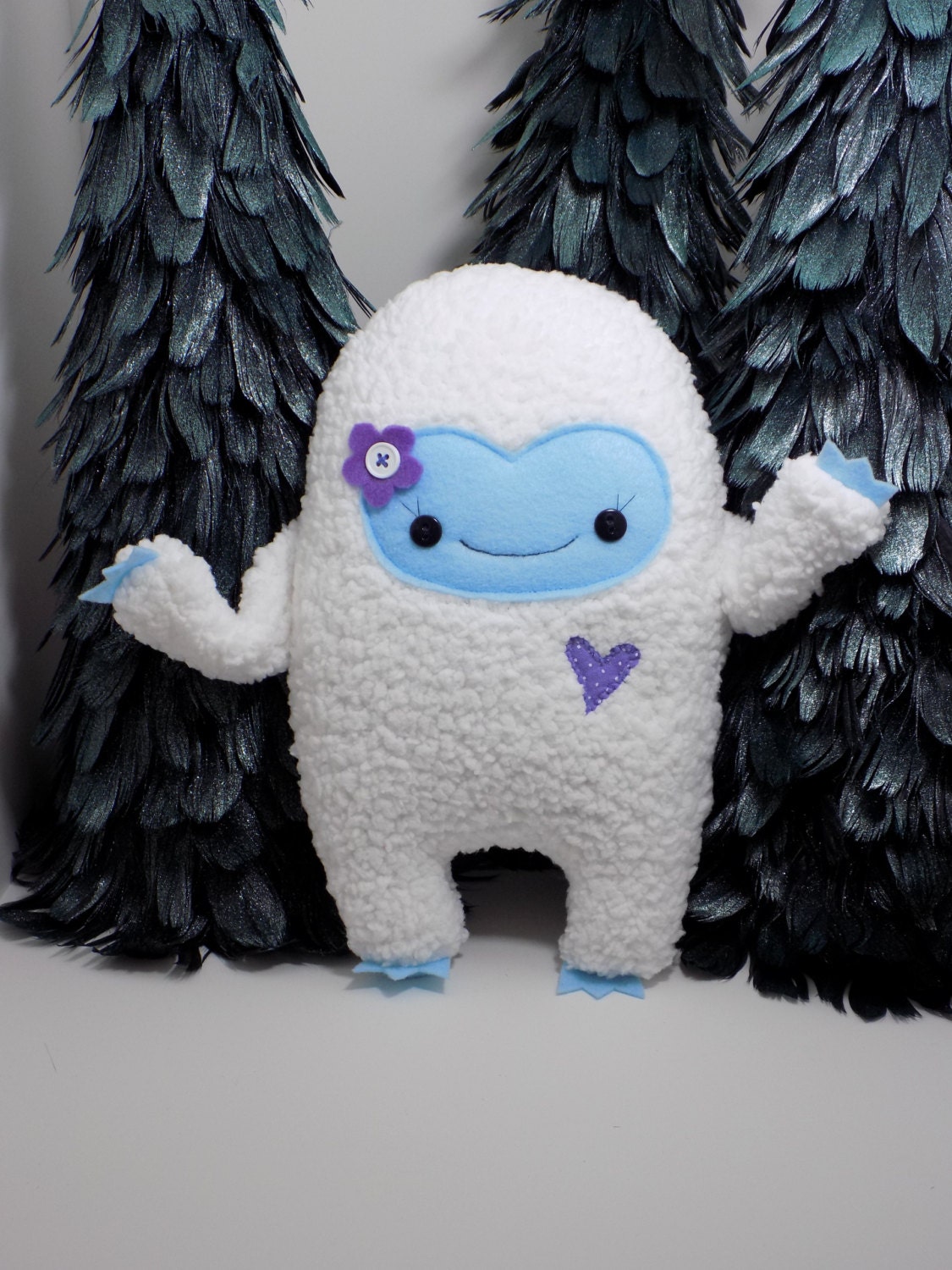 Princess Yeti Girl Plush Toy in Purple Girl Abominable - Etsy