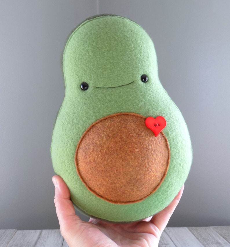 Avocado stuffed toy cute avocado plush kawaii avocado plush | Etsy