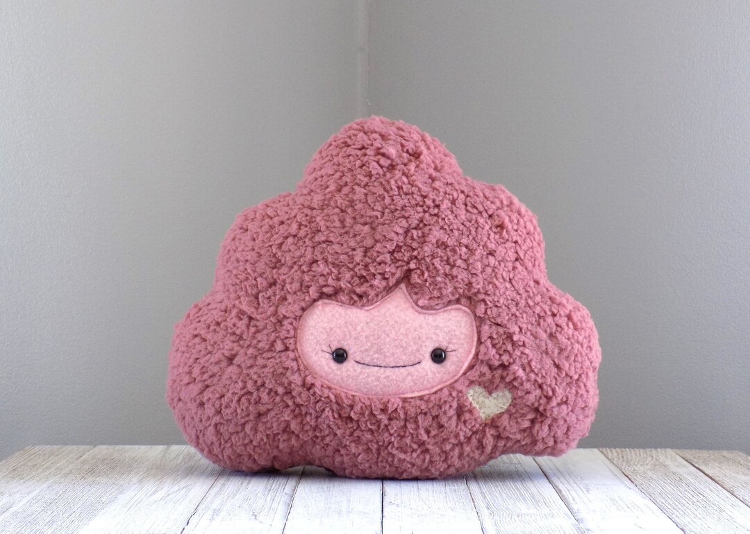 Cloud Stuffed Toy in Mauve Pink, Super Cute Kawaii Cloud Plushie ...