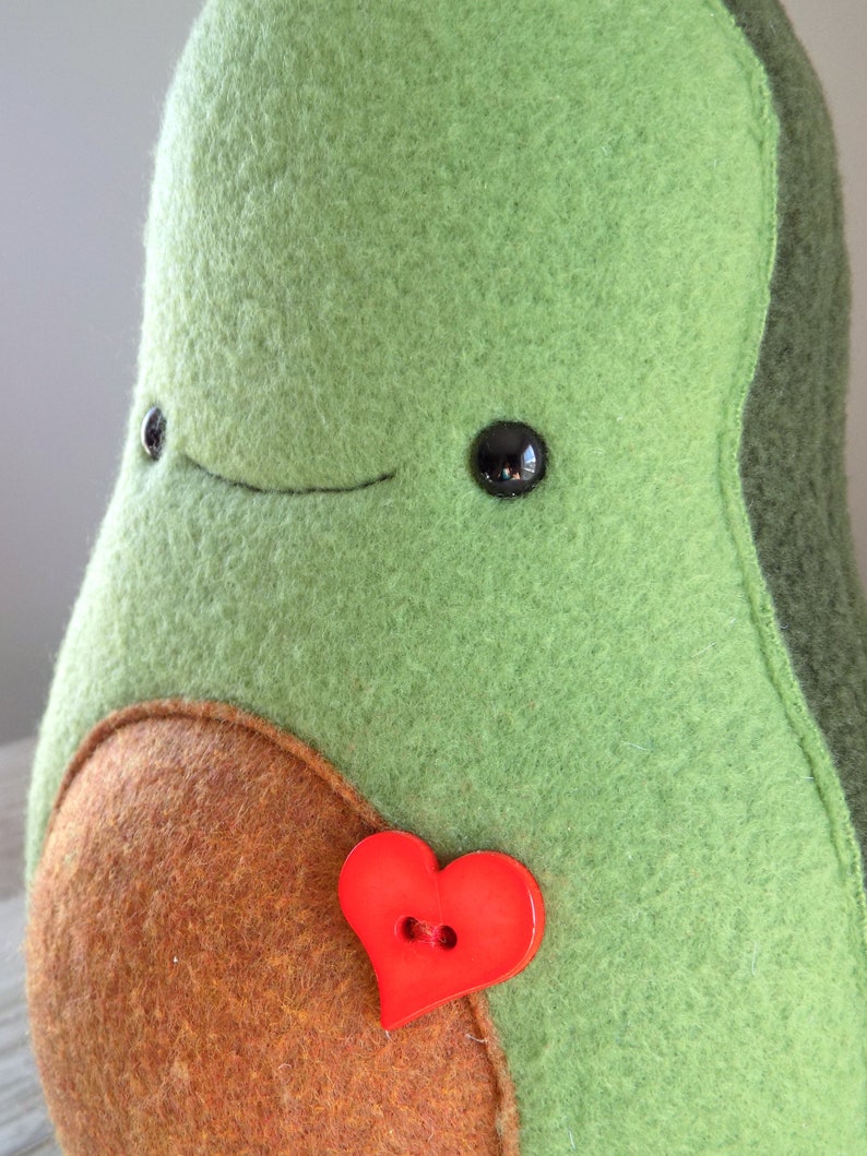 Avocado Stuffed Toy Cute Avocado Plush Kawaii Avocado Plush - Etsy
