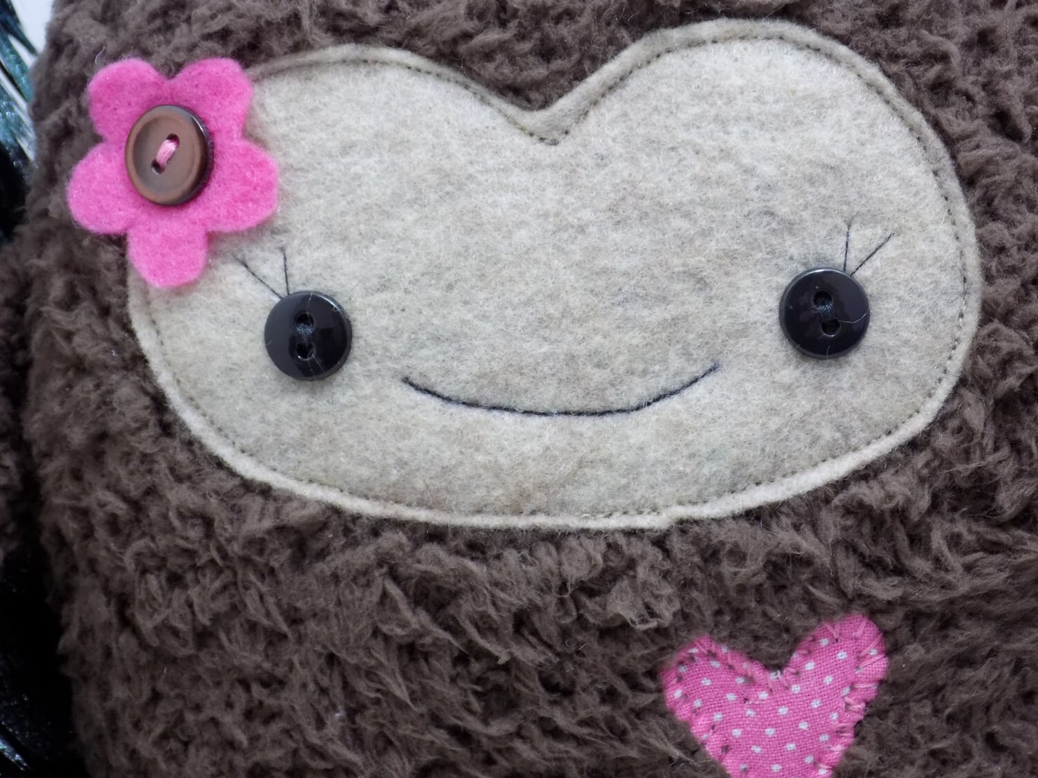 Big Foot Plush Stuffed Toy for Girls in Pink Kawaii Big Foot - Etsy