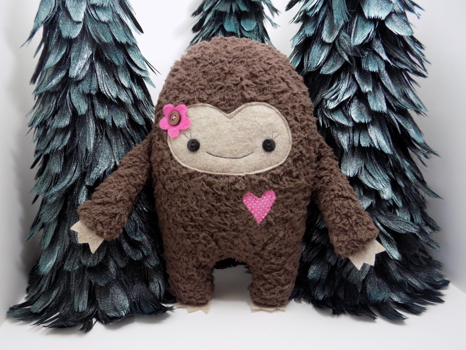 Big Foot Plush Stuffed Toy for Girls in Pink Kawaii Big Foot - Etsy