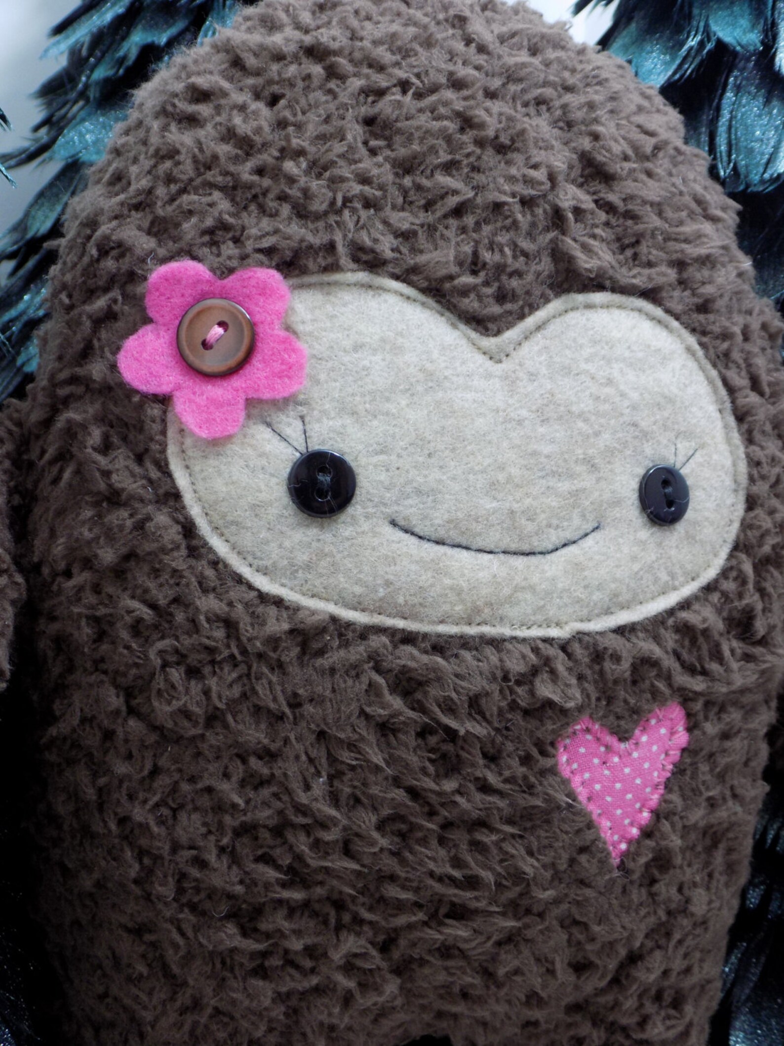 Big Foot Plush Stuffed Toy for Girls in Pink Kawaii Big Foot - Etsy