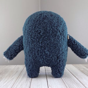Monster Stuffed Toy in Navy Blue and Grey, Cute Monster Toy, Cute Blue ...