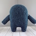 Monster Stuffed Toy in Navy Blue and Grey Cute Monster Toy - Etsy