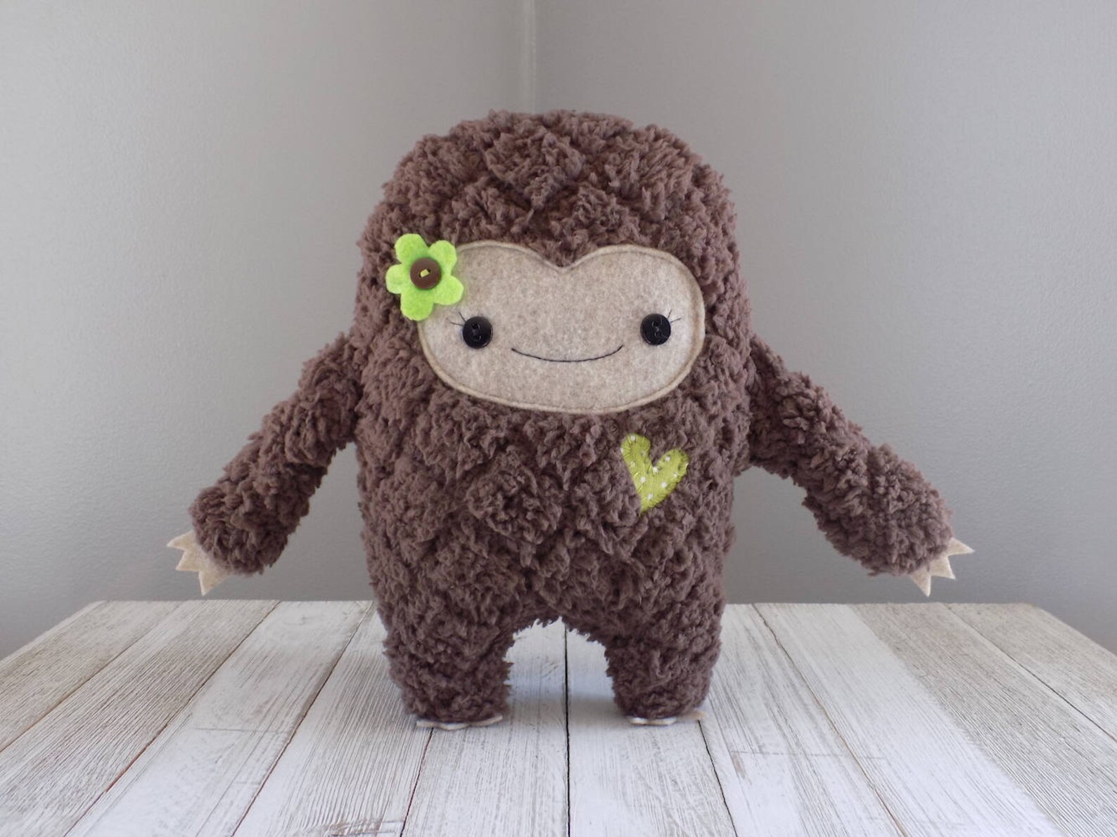 Big Foot Stuffed Animal Sasquatch Girl Big Foot Stuffed Toy | Etsy