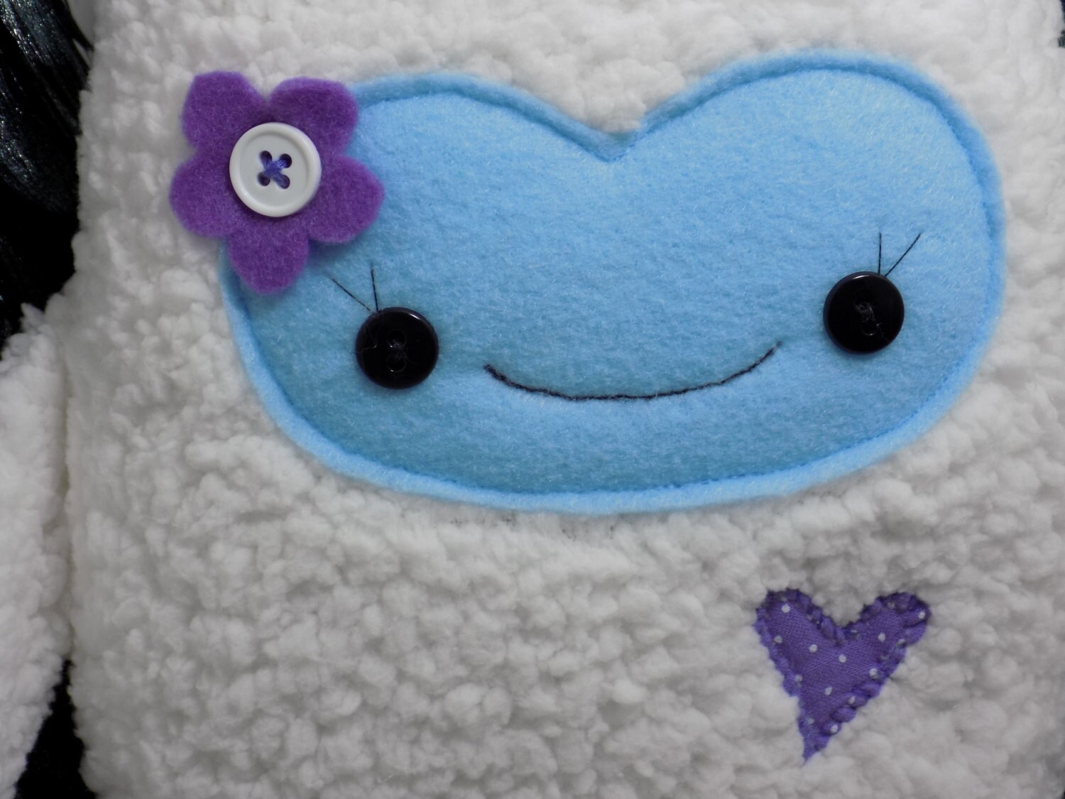 Princess Yeti Girl Plush Toy in Purple Girl Abominable - Etsy