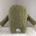 Monster Stuffed Animal in Green and Beige, Cute Monster Stuffed Animal ...