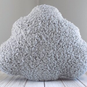 Cute Fluffy Grey Cloud Stuffed Animal, Kawaii Cloud Pillow, Cloud Plush ...