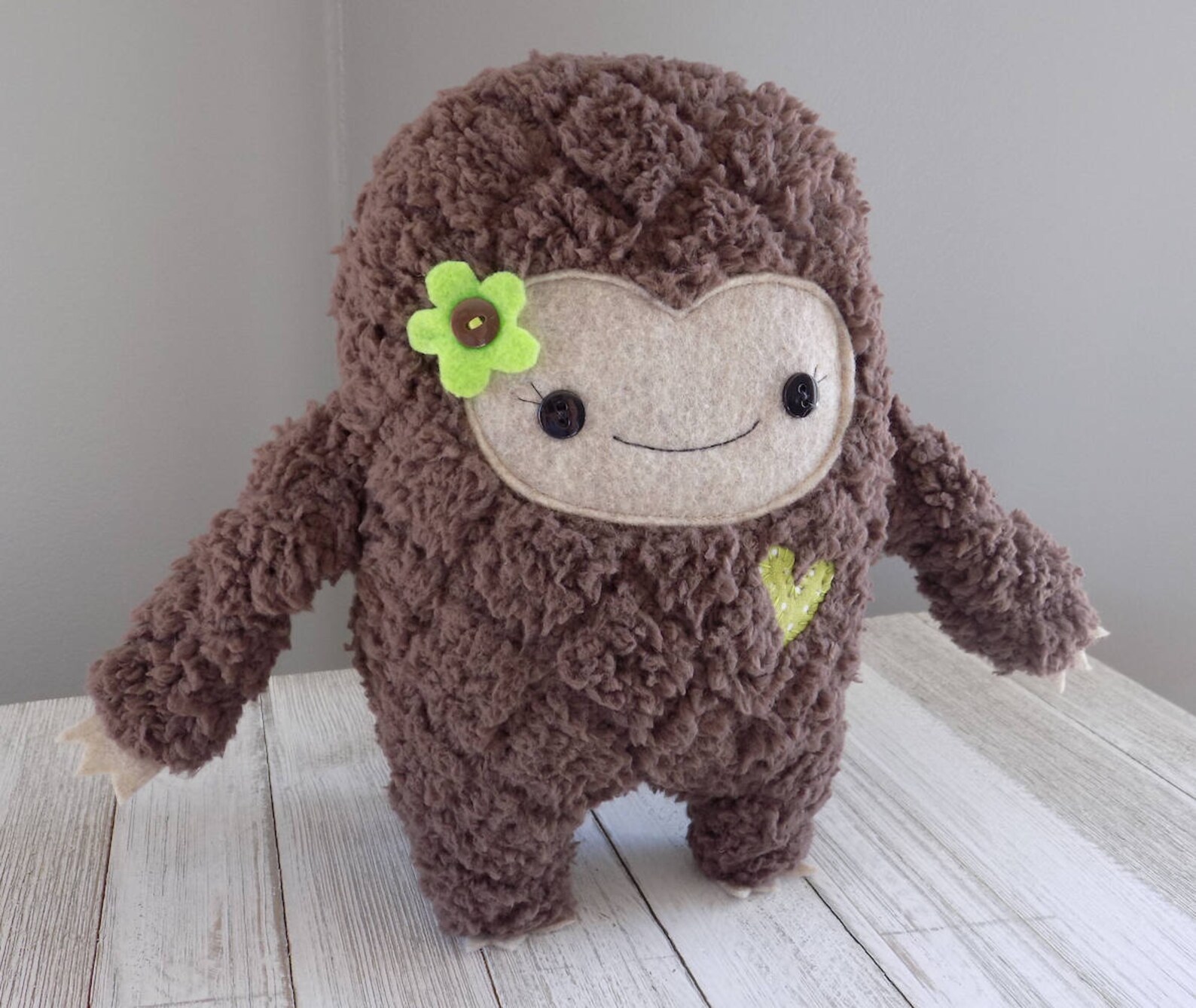 Big Foot Stuffed Animal Sasquatch Girl Big Foot Stuffed Toy | Etsy